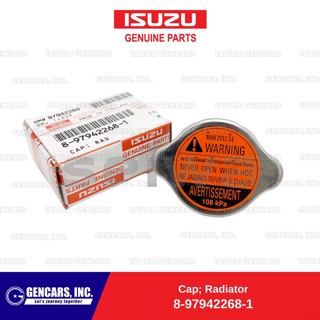 Isuzu Radiator Cap (108kpa) for mu-X /Dmax/Alterra (8-97942268-1 ...