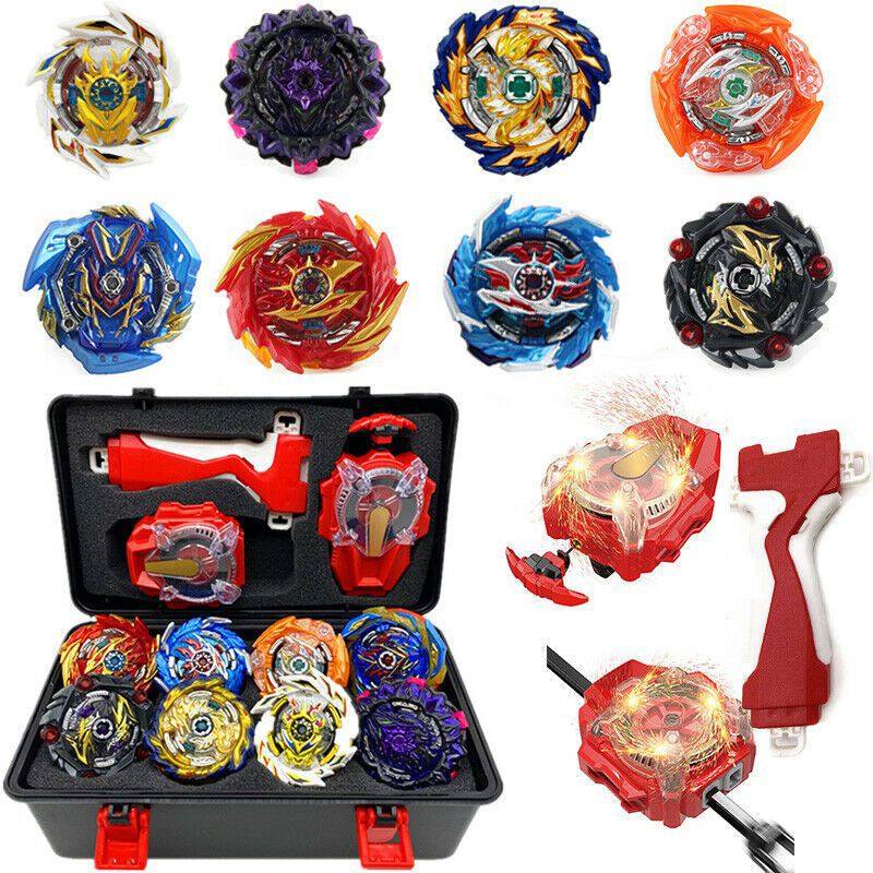 8pcs/set Takara Tomy Super King Beyblade Burst Set with Sparking ...