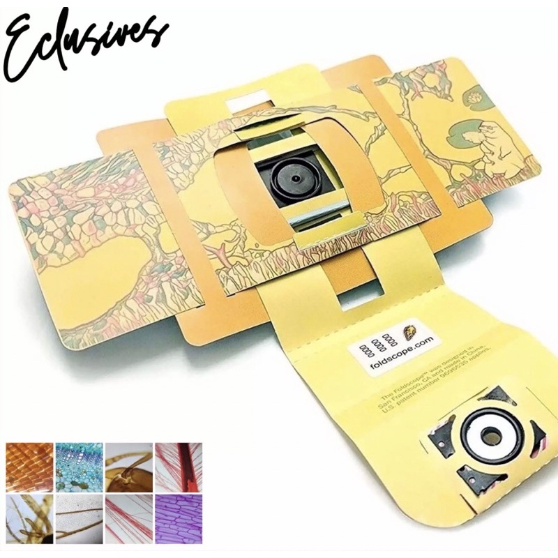 ASSEMBLED FOLDSCOPE BASIC KIT Origami Paper 140 X Magnification Science ...