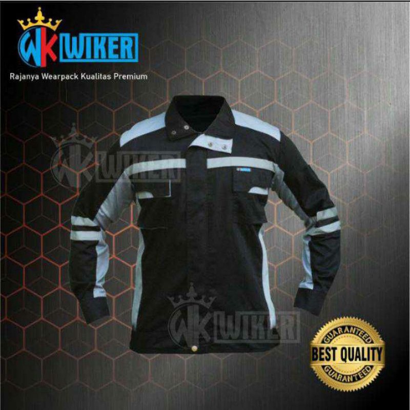 HITAM Wearpack Safety Semi Jacket Black Gray // Work Clothes // Safety ...