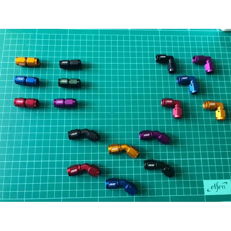 Genuine HYB Female Brake Fitting AN3 Has 3 Types: Straight Bent 45 And ...