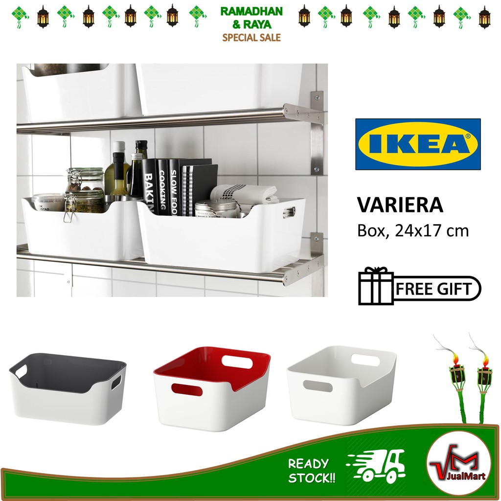 VARIERA storage box color kotak simpanan multi use kitchen organizer ...