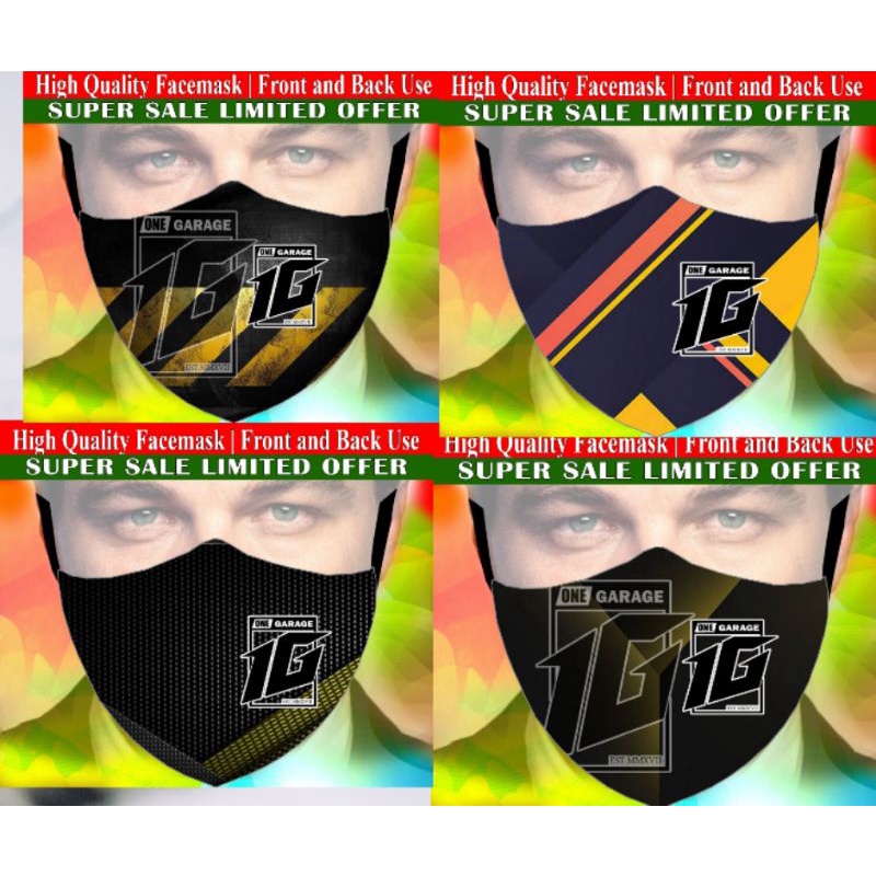 One Garage 1 Garage Neoprene Face Mask Reusable V2 | Shopee Philippines