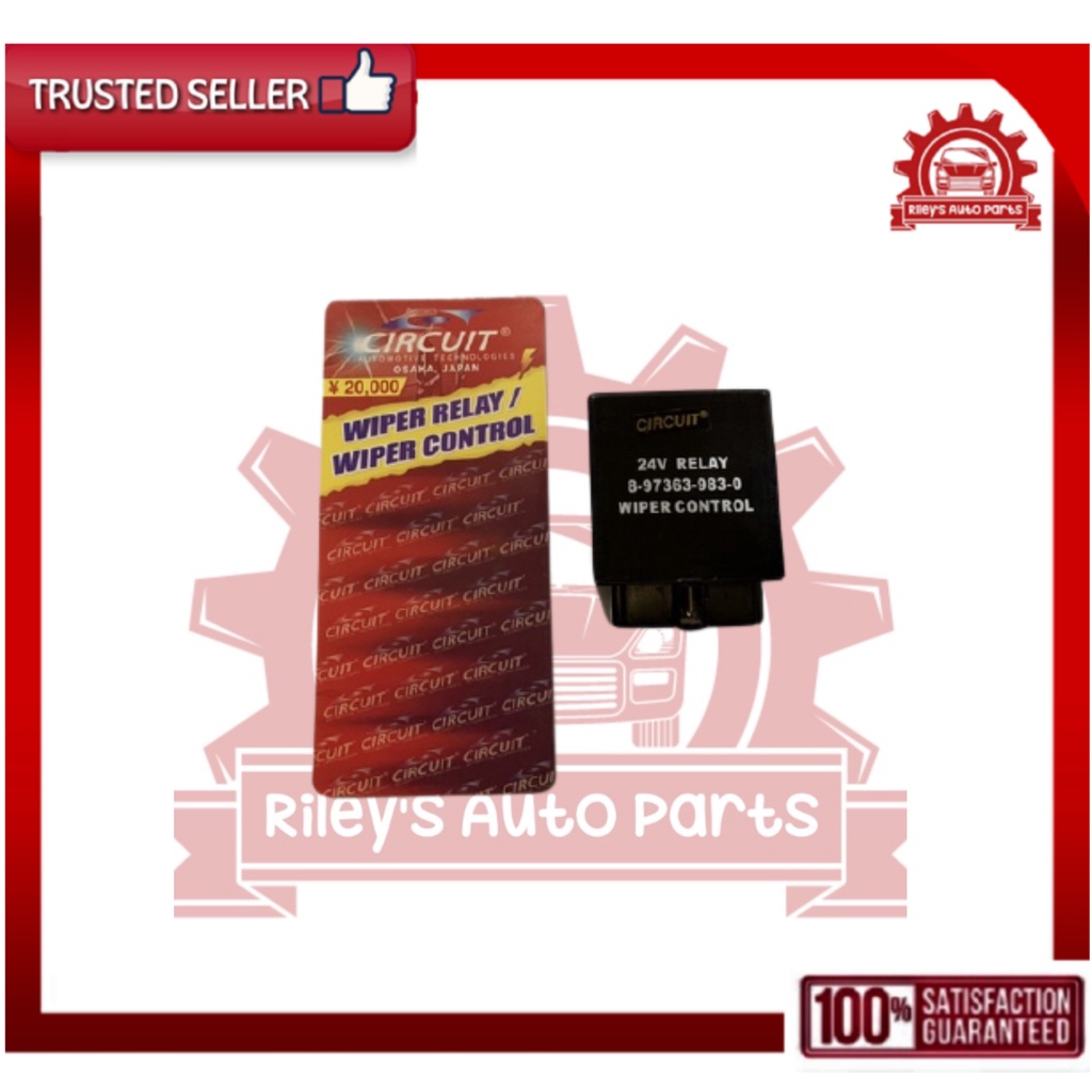 CIRCUIT WIPER RELAY 24volts 6pin FOR ISUZU ELF/NKR/NPR TRUCK | Shopee ...