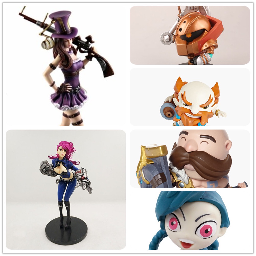 LOL League of Legends Game Jinx VI Caitlyn Titan PVC Action Figure ...
