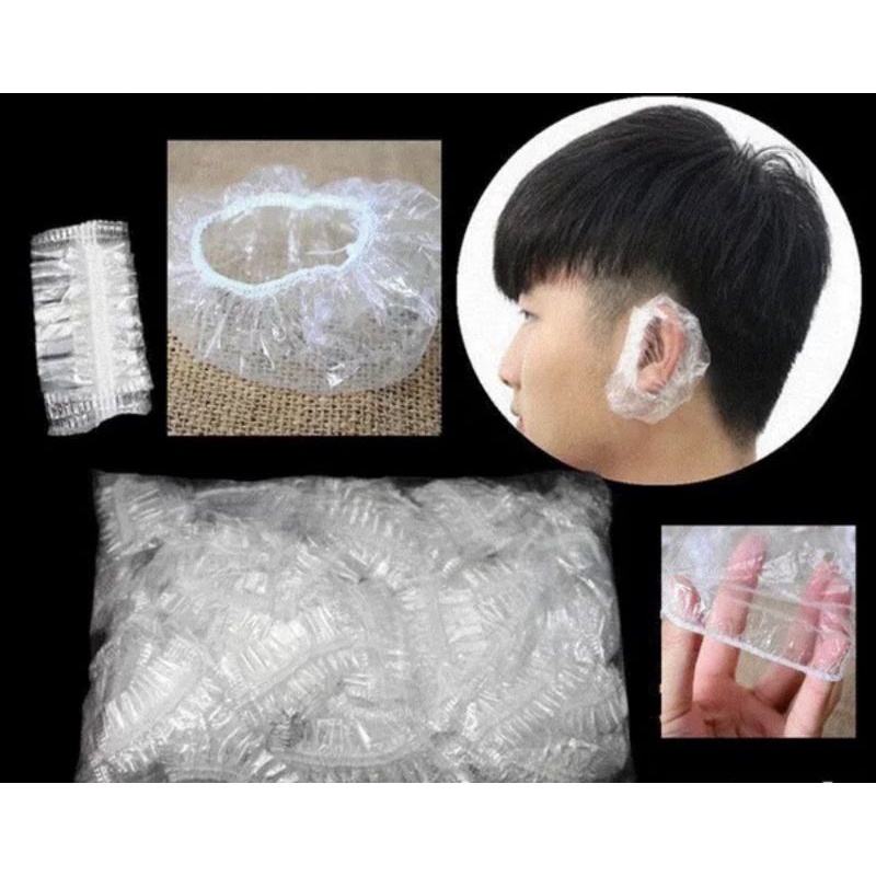 1pair Disposable Ear Cover Hairdressing Earmuffs Salon Waterproof ...