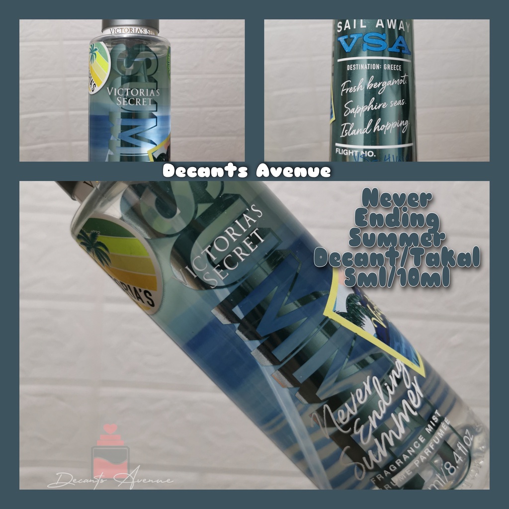 Never Ending Summer - Victoria's Secret Mist 1mL 3mL 5mL 10mL | Shopee ...