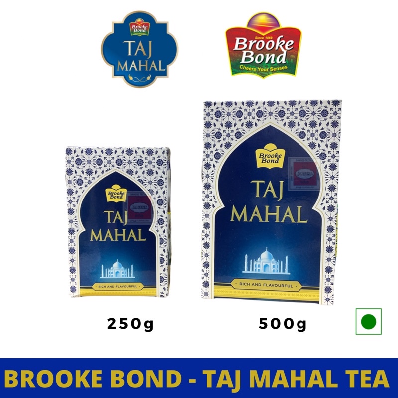 Brooke Bond TAJ MAHAL TEA - 250g & 500g INDIA Finest Tea (International ...
