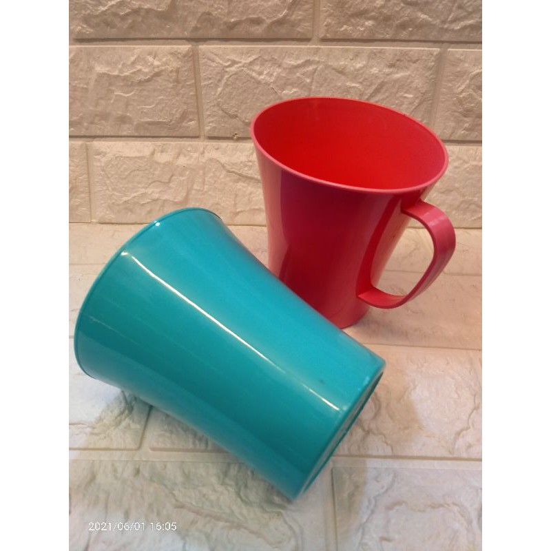 Reusable Colorful Plastic Mugs (Baso/ Tasa) | Shopee Philippines