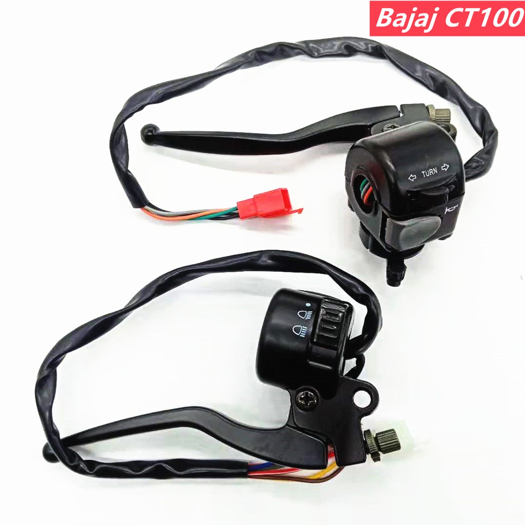 Bajaj CT100 Handle Switch White Brake Lever For Bajaj CT100 Right And ...