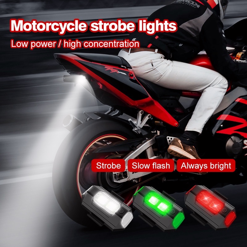 3/4/7 color motorcycle bikes Rechargeable flashing lights modified drones aircraft lights night ...