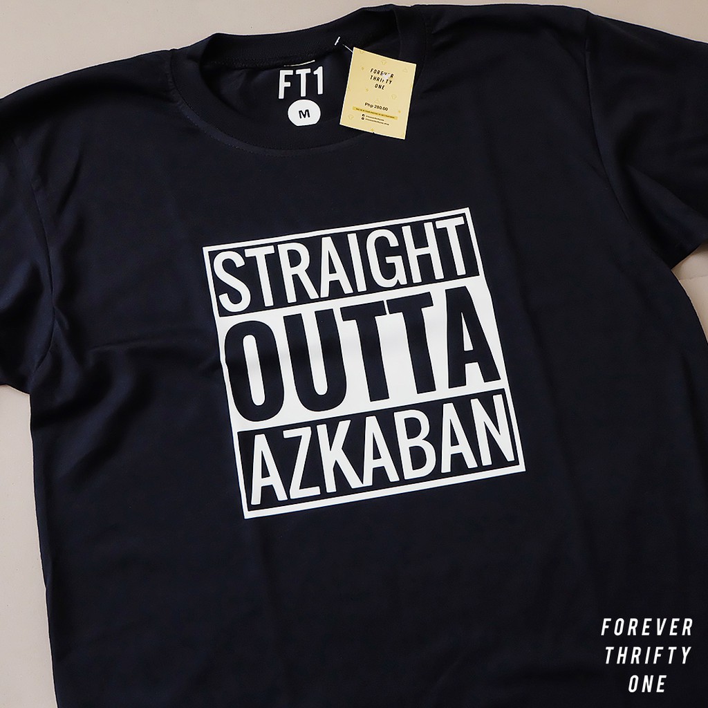 H.P Straight Outta Azkaban Men's Women's Unisex Shirt T-shirt | Shopee ...