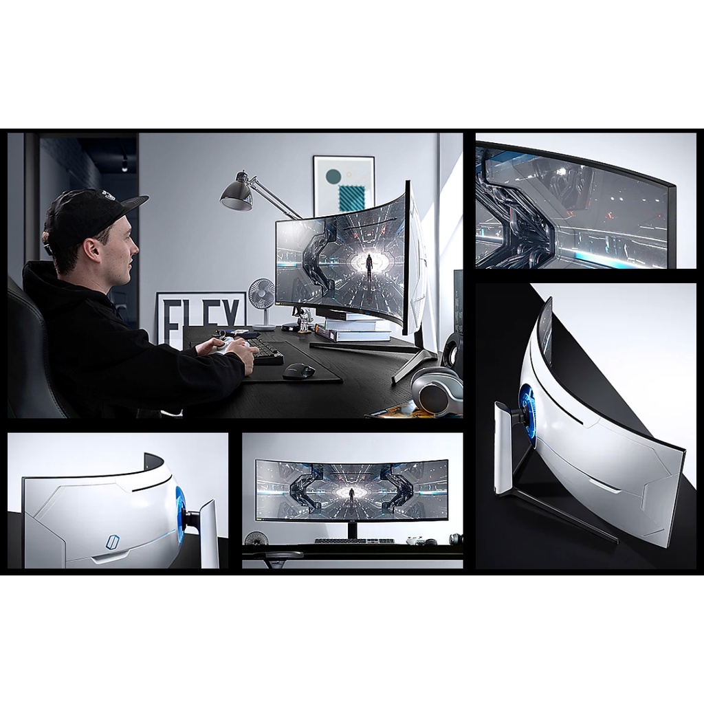 SAMSUNG 49" Odyssey G9 Gaming Monitor 1000R curve WQHD 5120x1440 32:9 G ...