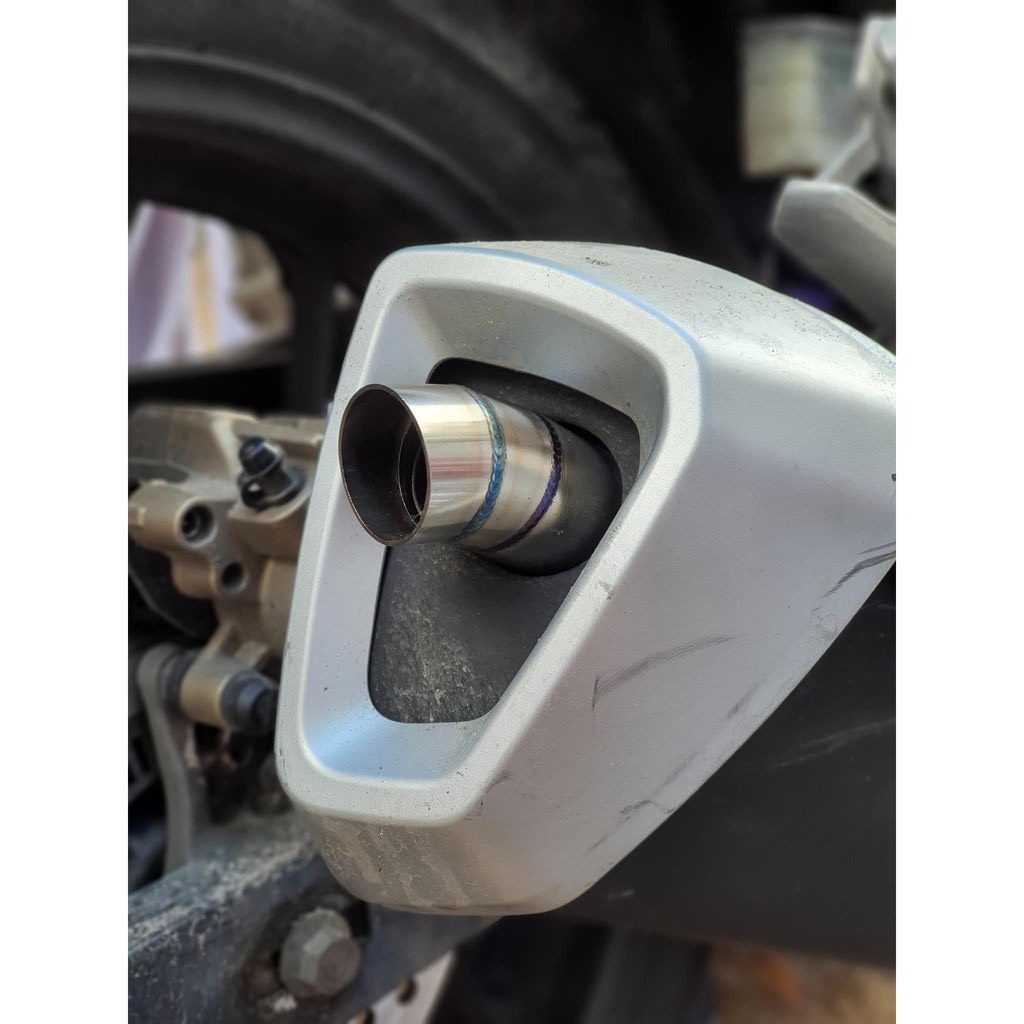 Winner X Exhaust Pipe Cover 304 Stainless Steel and Powder Coated Black ...