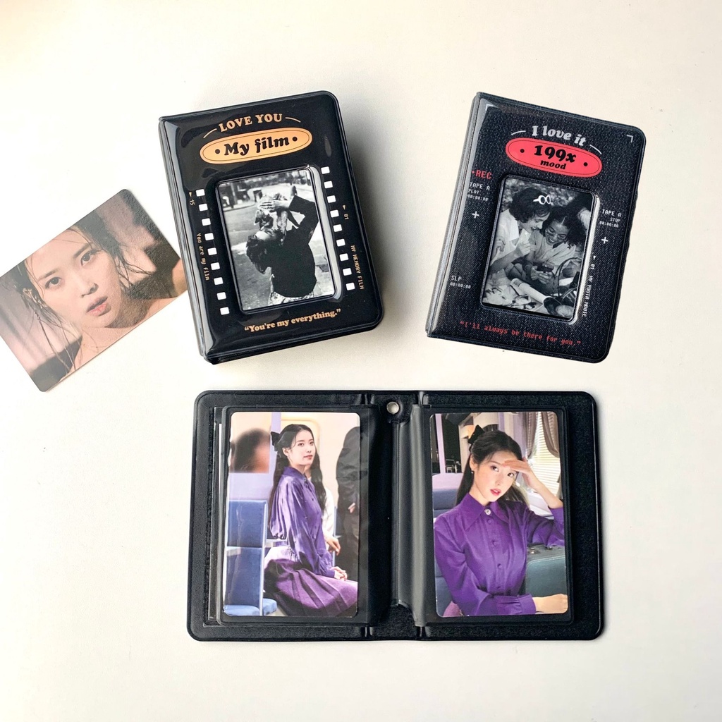 Ins Retro Style Black 3 Inch Photo Album Mini Film Album Kpop Idol ...
