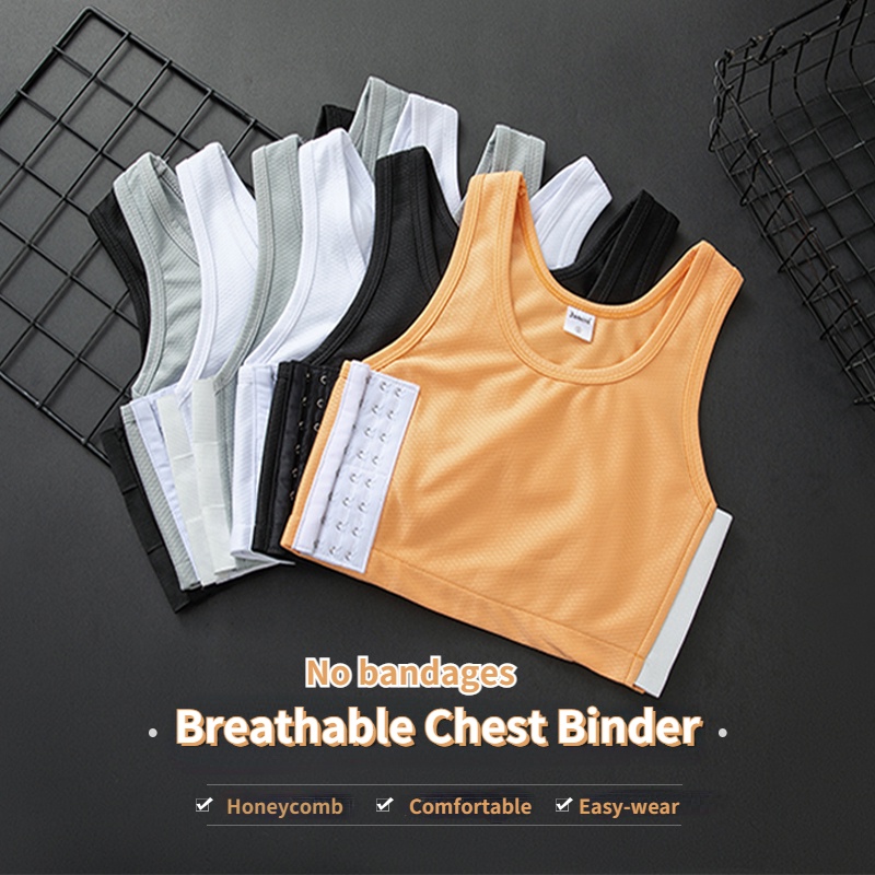 Chest Binder Short Buckle Breathable Breast Binder Janest Tomboy ...