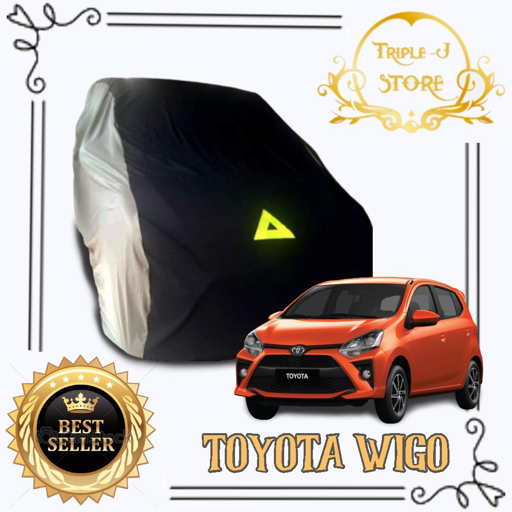 3J Reflectorized Taffeta Nylon (2 tone) Car Cover for TOYOTA WIGO ...
