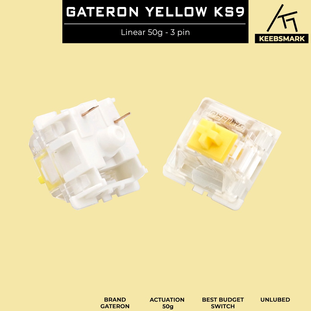 Gateron Yellow Ks9 Linear 50g Switch Keyboard | Shopee Philippines