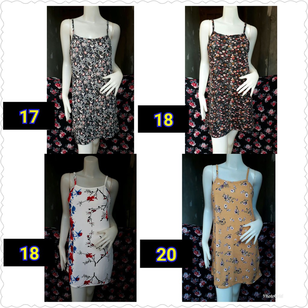 daster pambahay (duster dress ) spaghetti strap can fit small to xxl ...