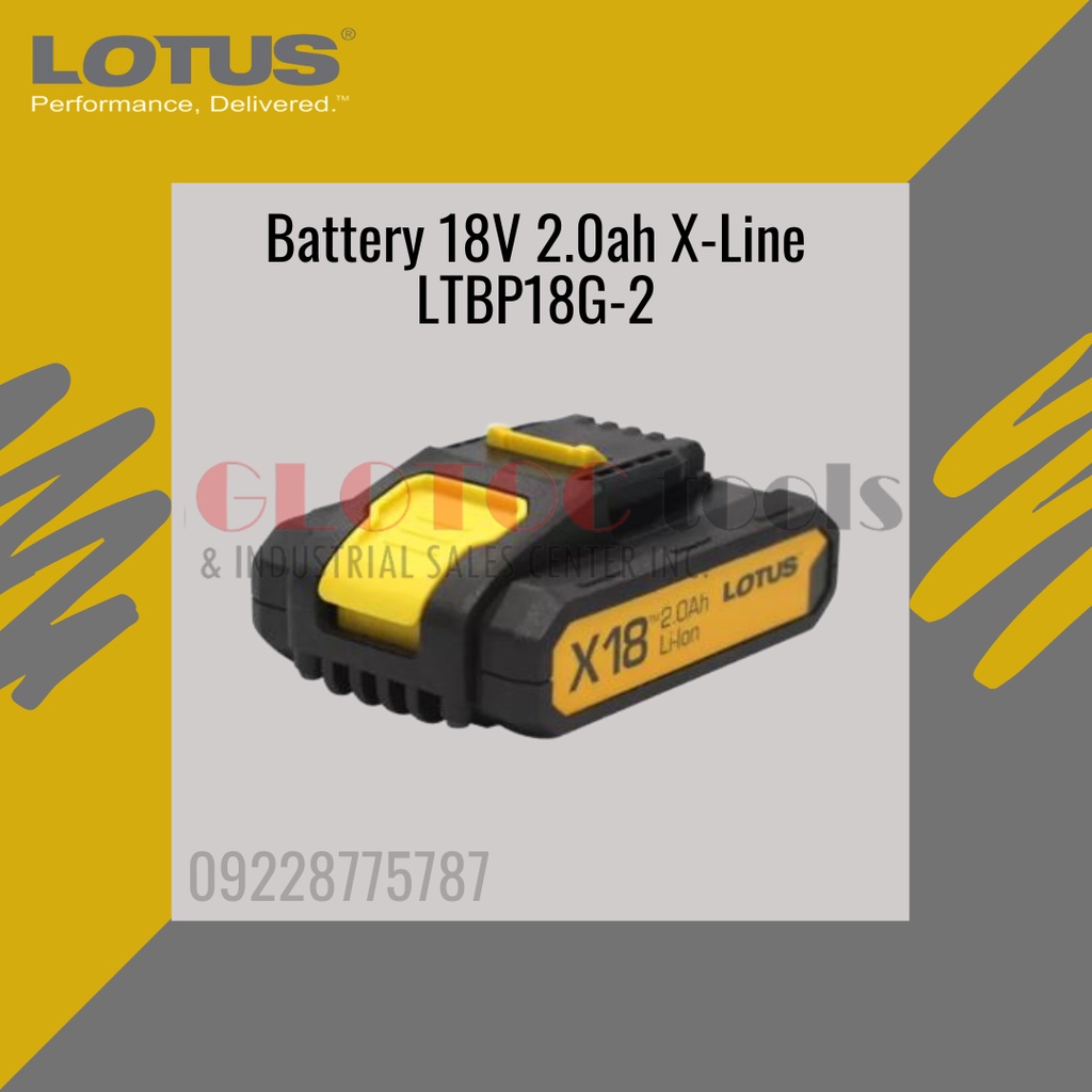 LOTUS 18V X-line Battery Pack (2.0ah, 4.0ah) (LTBP18G-2) (LTBP18G-4 ...