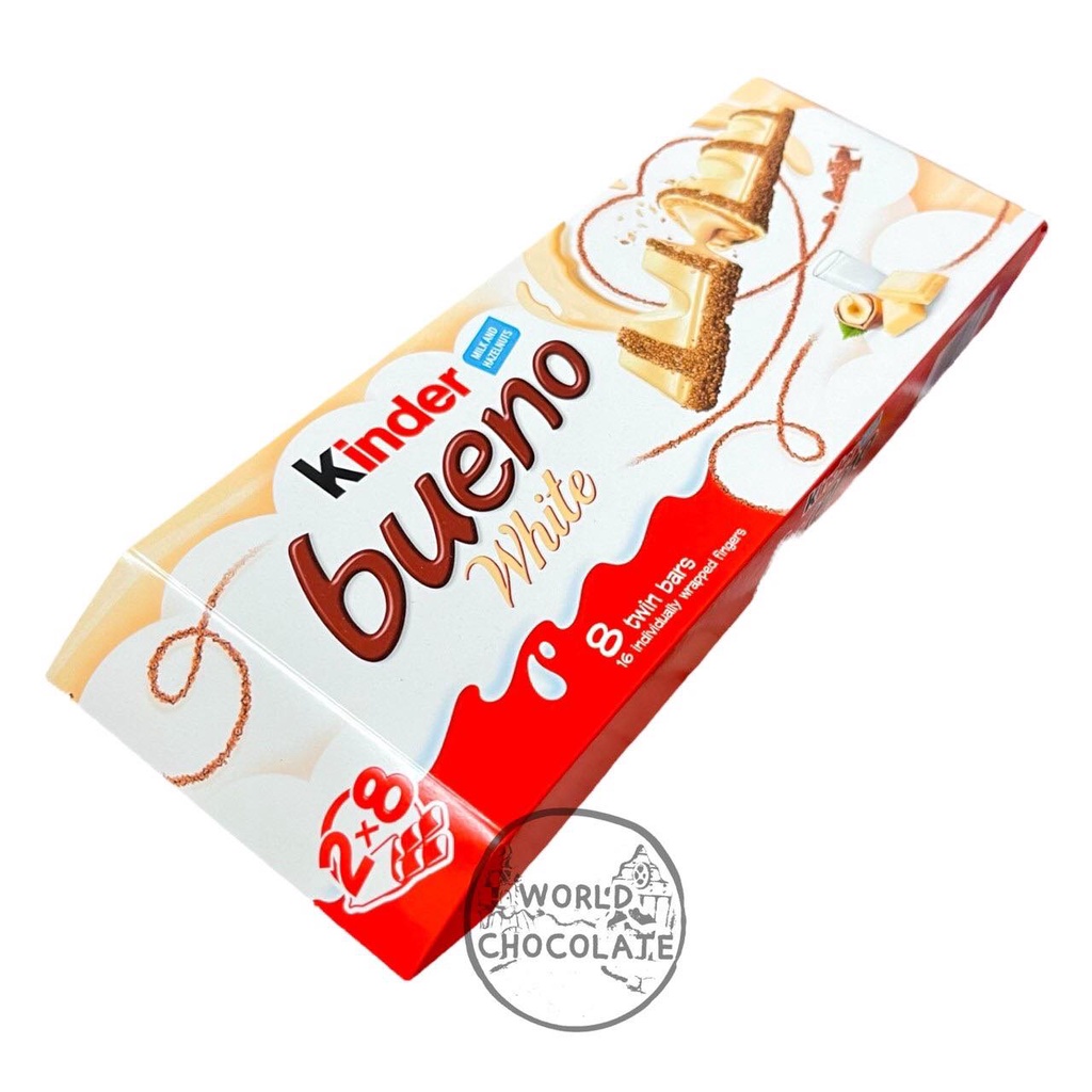 Kinder bueno 8 twin bars Dark Chocolate Flavour. And White | Shopee Philippines