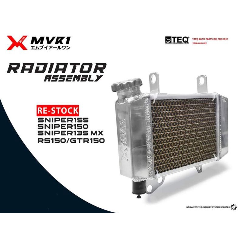 MVR1 RADIATOR ASSy. big Sniper 150/155/135/Rs150/Gtr150 | Shopee ...