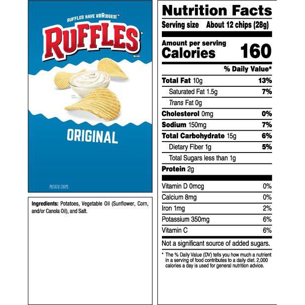 Ruffles Original Potato Chips 184.2G Supercharge | Shopee Philippines