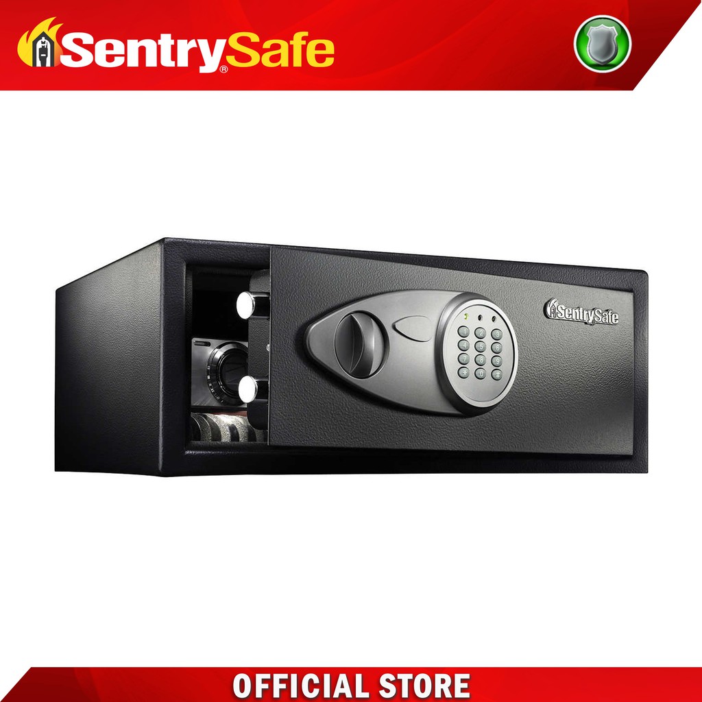 SENTRY SAFE X075 Security Protection Medium Wide Vault with Digital Electronic Lock and Override ...