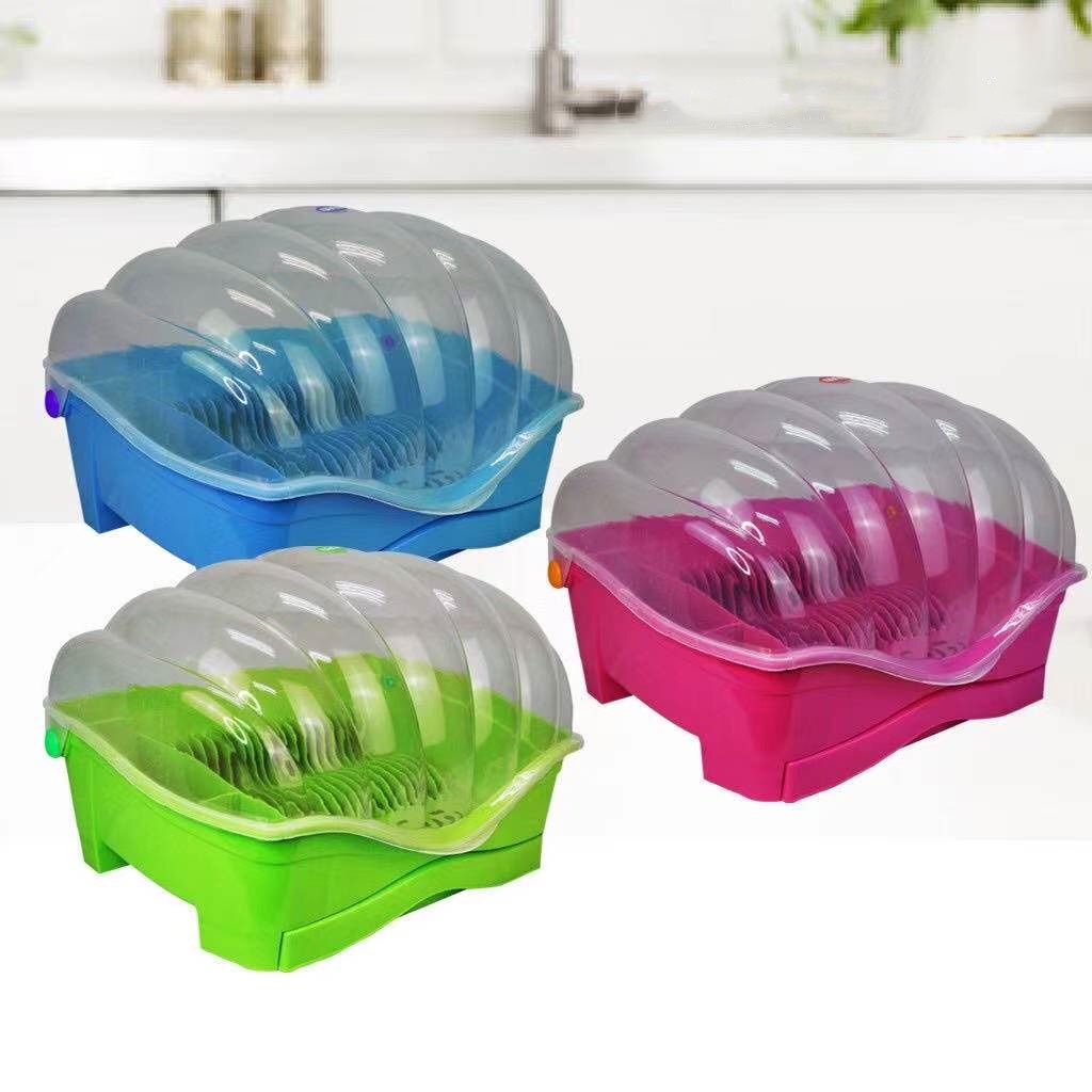 8806 (RANDOM COLOR) High Quality Mini Shell Dish Drainer With Drip Tray ...