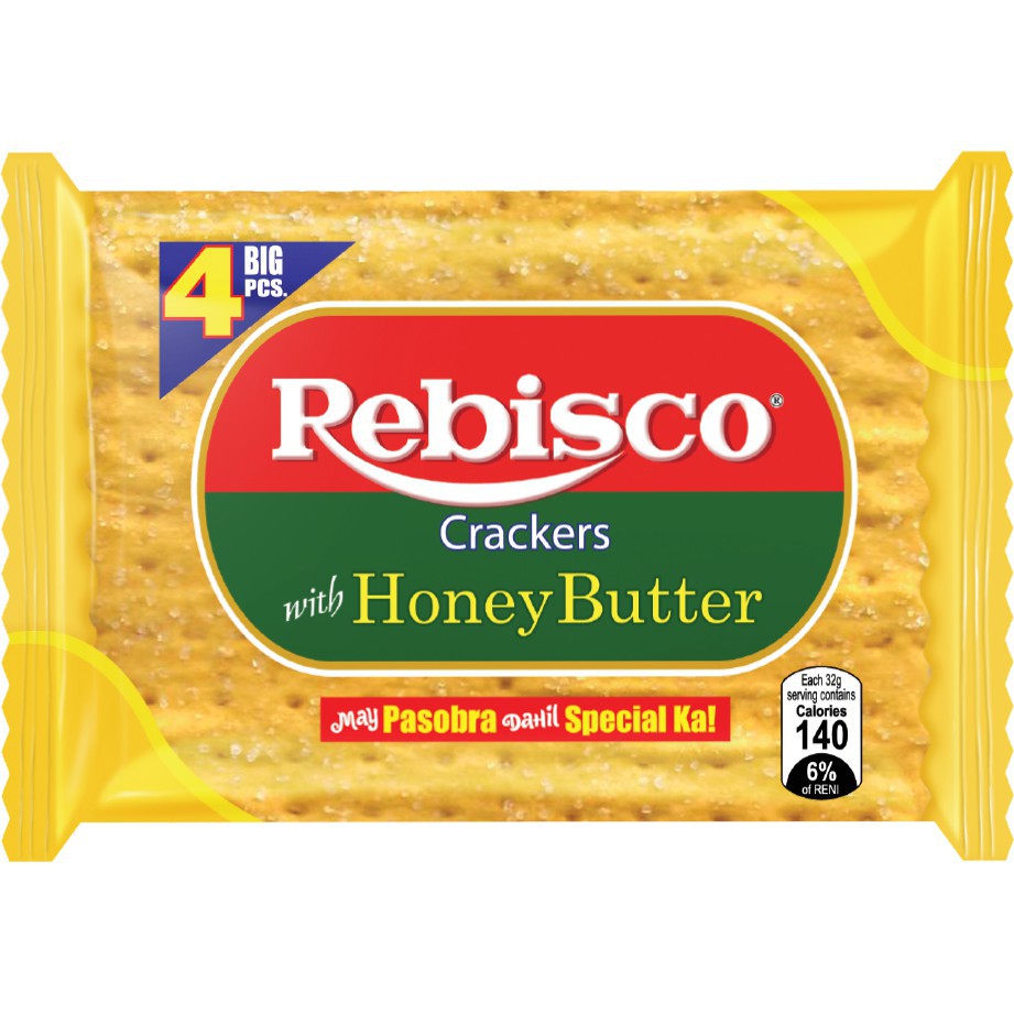Rebisco Crackers Honey Butter 10 Pieces 32g | Shopee Philippines
