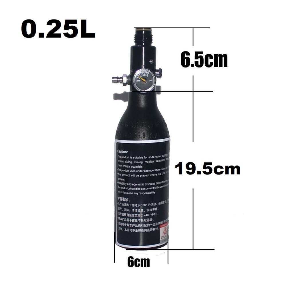 4500Psi/30MPa HPA Pcp Paintball Air Tank Bottle+1800Psi Output ...