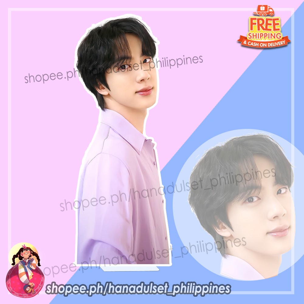 KPOP 5 inches | cake topper BTS Half Body [ Jin ] standee ♥ | Shopee ...
