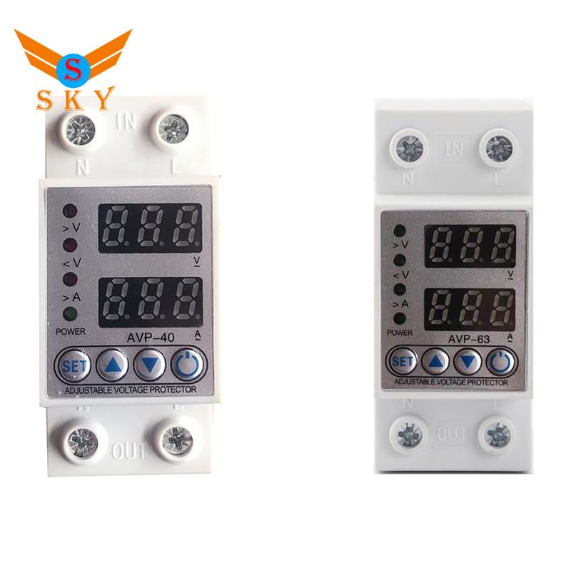 Din Rail Adjustable over Voltage and Under Voltage Protective Device ...