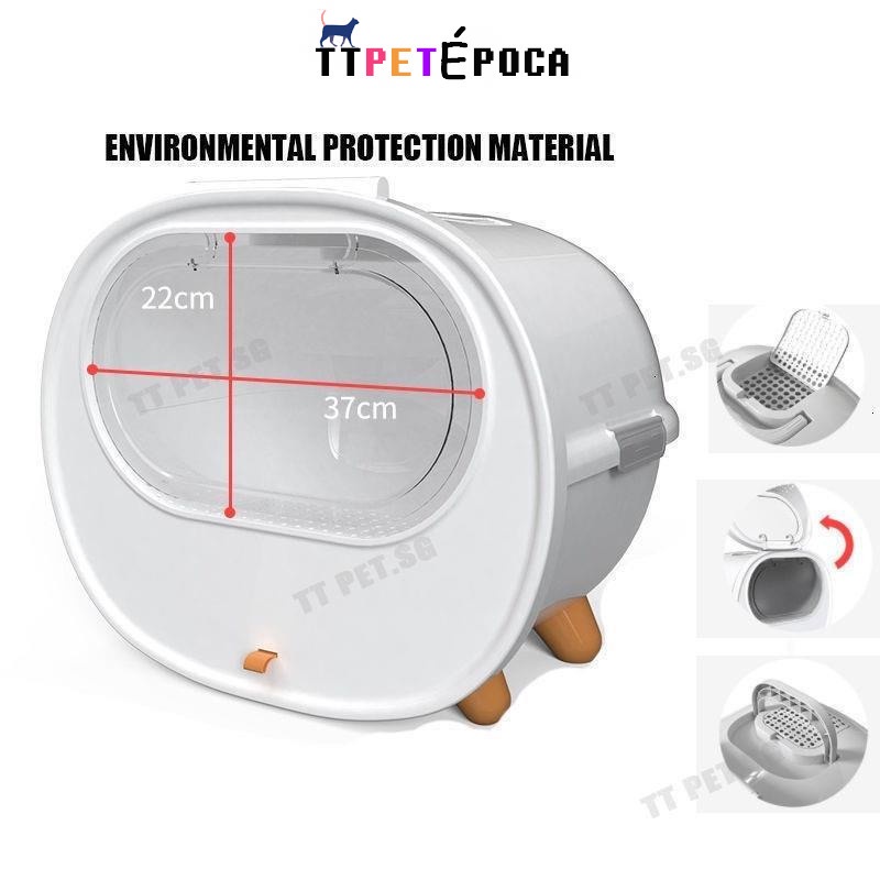 Cat Litter Box Litter Box All Closed Cat Anti-splash Extra Large Toilet ...