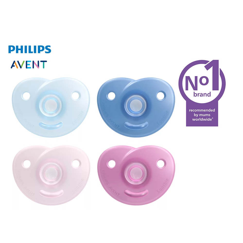 Philips AVENT 0-6m Soothie Pacifier, 2-pack | Shopee Philippines
