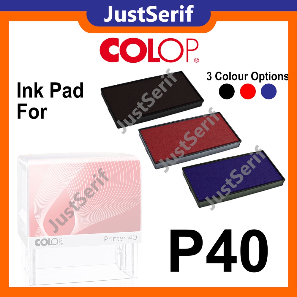 Colop stamp replacement spare inkpad p10 p20 p30 p40 p50 p60 | Shopee ...