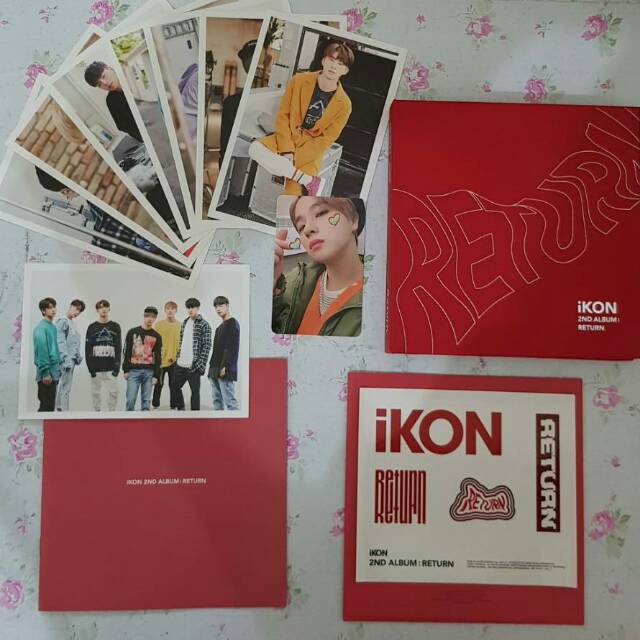 (Booked) New Kids Album Icons: Red Ver Return (Pc Selfie Jinhwan ...