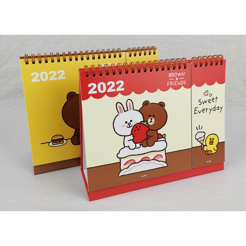 HONG KONG LINE FRIENDS BROWN CONY SALLY 2022 TABLE DESKTOP CALENDAR ...