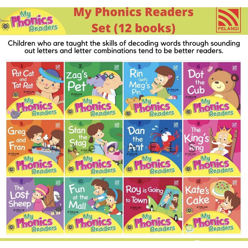 My Phonics Reader ( 12 BOOKS ) EARLY LEARNING - decoding words through ...