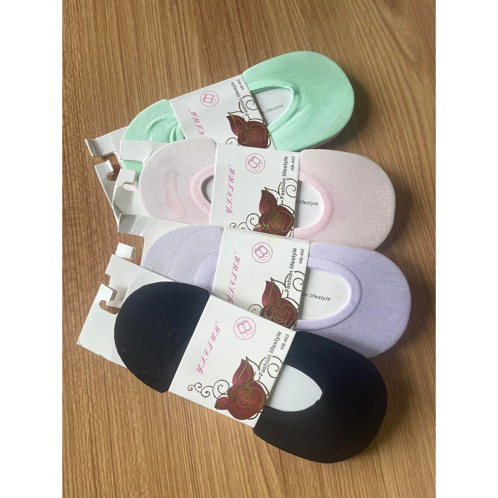 Ladies Foot Socks invisible Socks Assorted Color 3 PAIRS) | Shopee ...