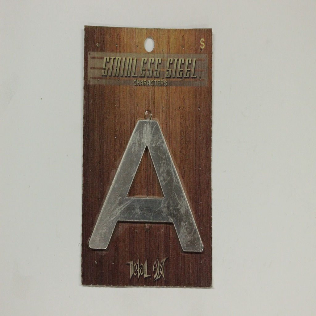 small stainless steel characters with adhesives, house number and ...