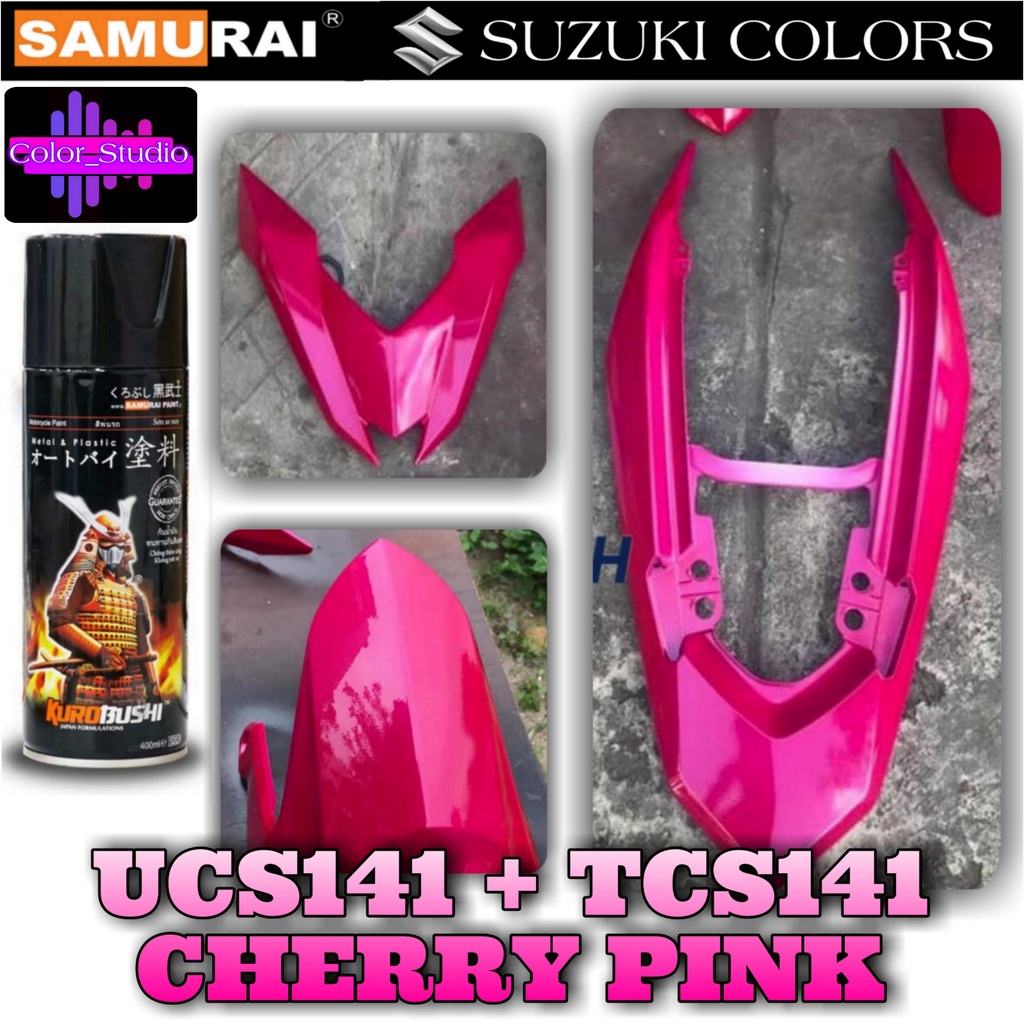 SAMURAI Spray Paint Candy Colors Magenta UCS141 & TCS141 Cherry Pink ...