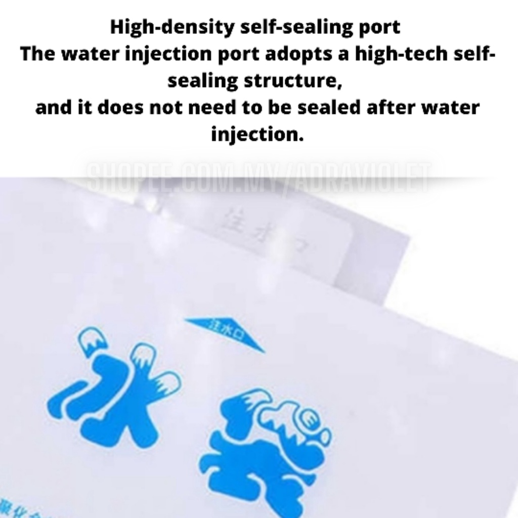 3pcs Reusable Ice Pad For Breastmilk & Frozen food Ais Pack Mini Air ...