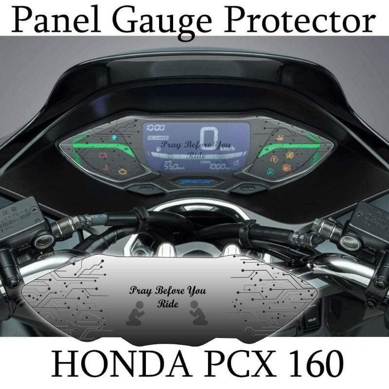 Pray Before you ride PCX 160 Screen Protector / Panel Gauge Protector ...