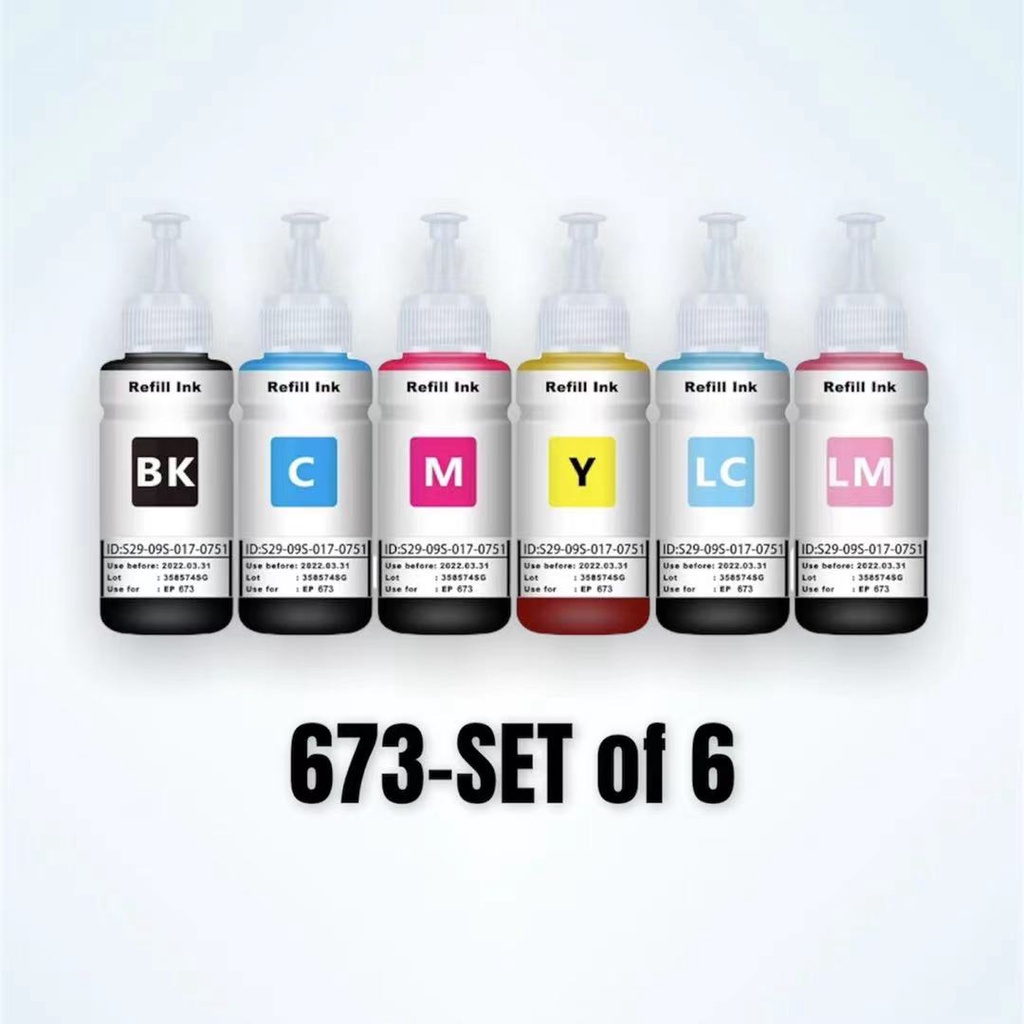 673 Refill inkjet ink for epson L800 L801 L805 L810 L850 L1800 L series ...