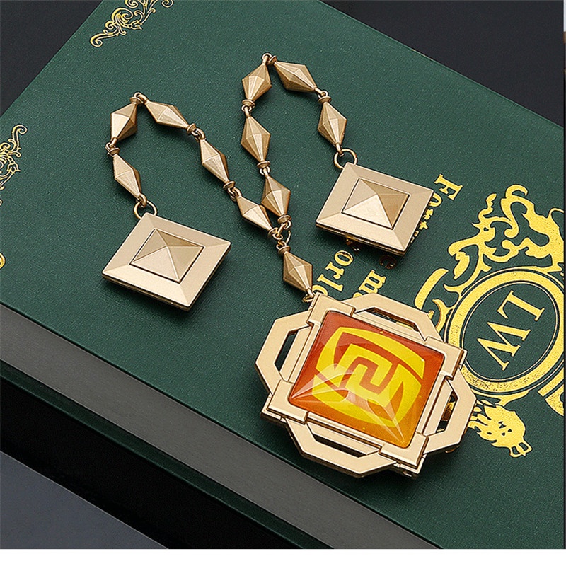 Fashion Anime Keychain Genshin Impact Element Vision God's Eye Rock ...