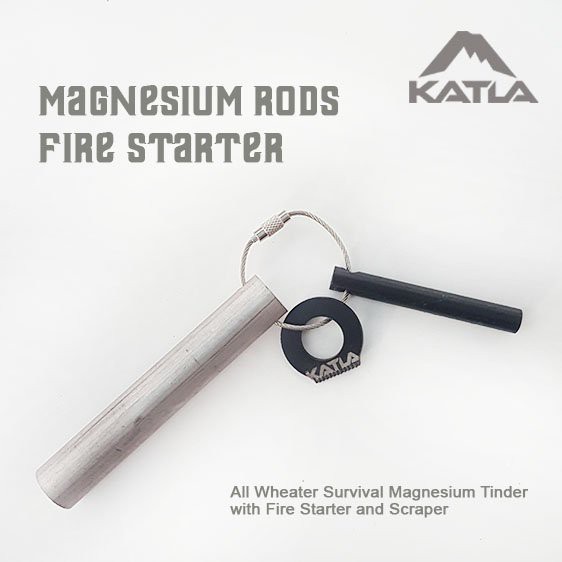 Katla MAGNESIUM ROD FIRE STARTER OUTDOOR SURVIVAL FIRE MANUFACTURING ...