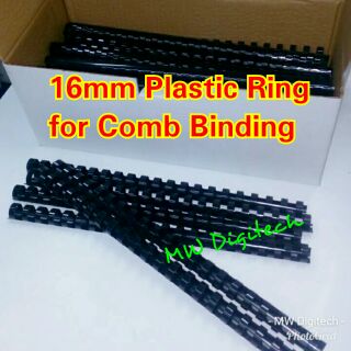 Plastic Ring for Comb Binding, sizes 6, 8, 10, 12, 14, 16, 19, 25,mm ...