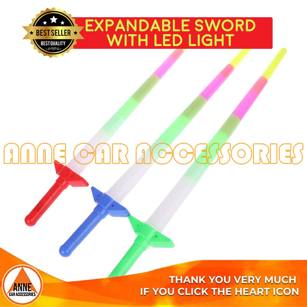 Expandable Toy Sword with LED Light / LED Candle Light / Heart LED ...