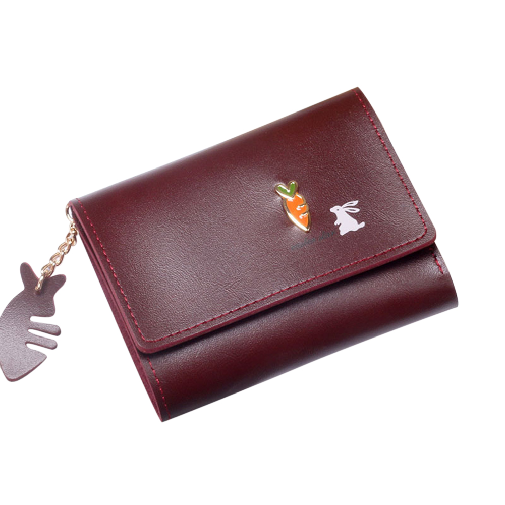 Cute Little Animal Girl Wallet Small Fresh Three-fold Short Wallet ...